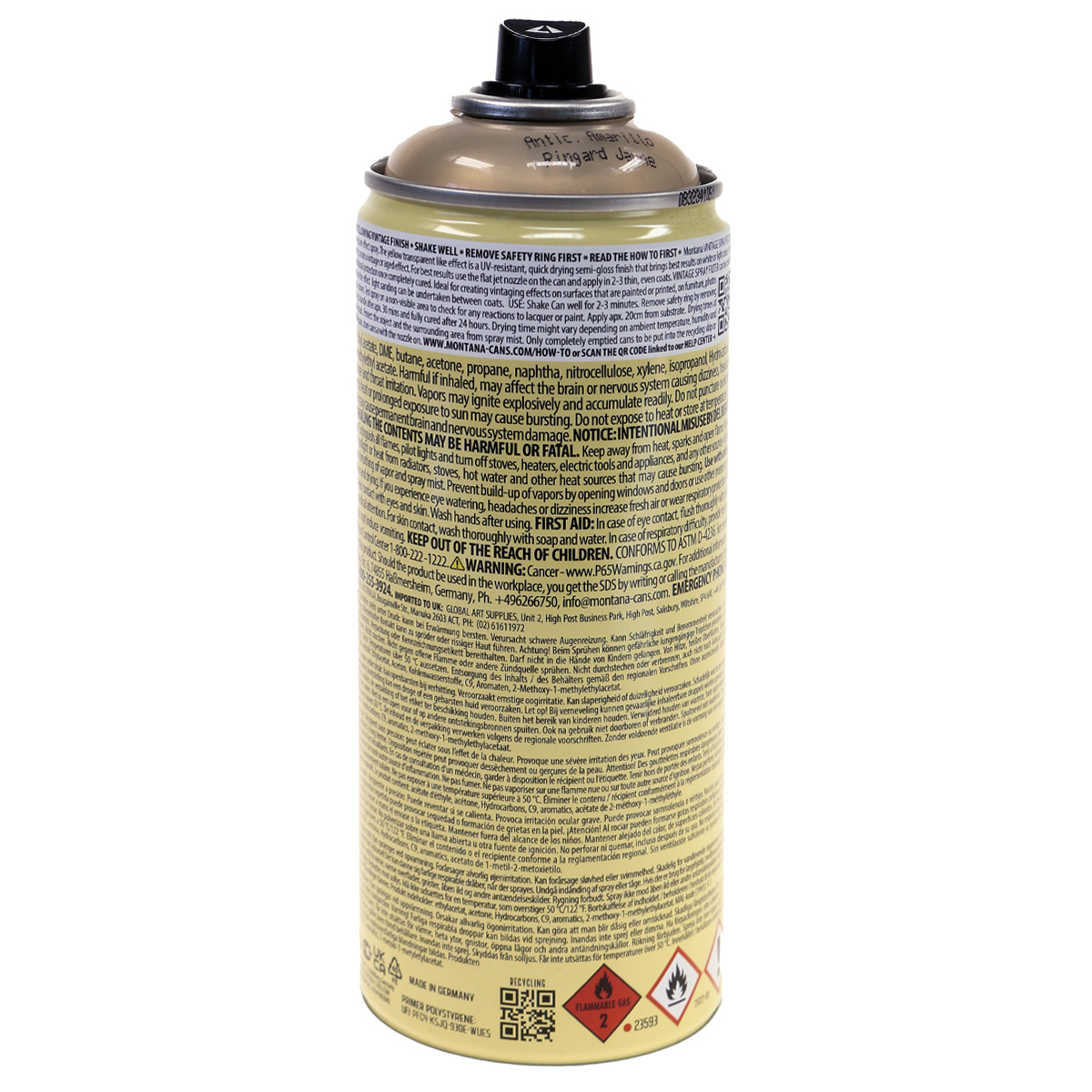 Montana Vintage Spray Filter for Yellowing Effect 400ml | Floristik24