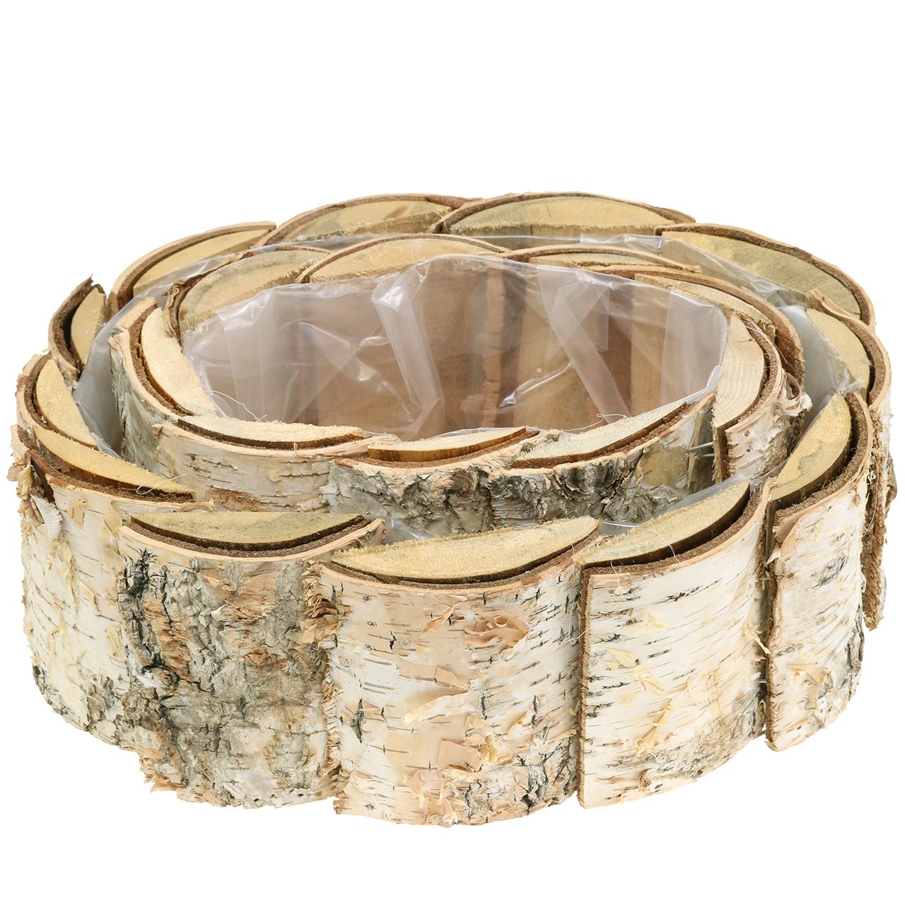 Floristik24.co.uk Planter oval birch 2pcs