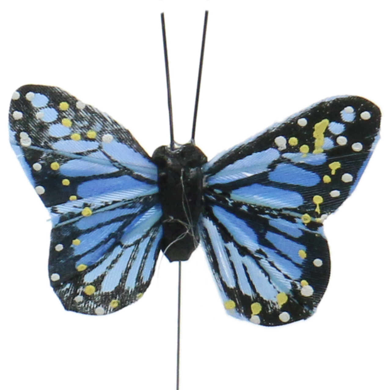 Floristik24.co.uk Decorative butterflies on wire multicolored 5.5cm ...