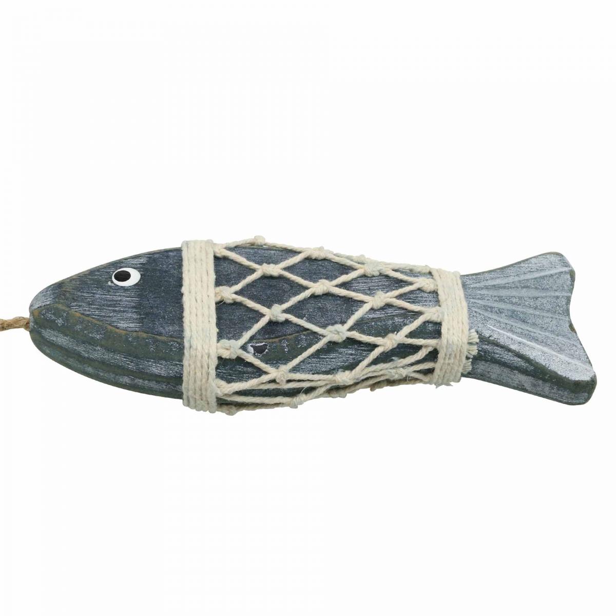Floristik24.co.uk Wooden fish deco, deco fish for hanging 16.5cm-49904-085