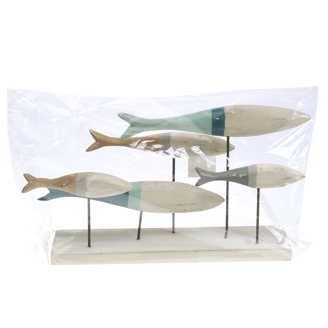 Floristik24.co.uk Wooden fish on a stand 34cm x 16cm x 7.5cm