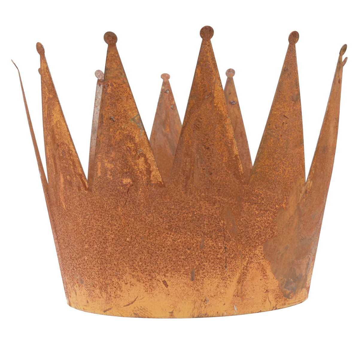 Floristik24.co.uk Plant pot rust decorative bowl metal decorative crown ...