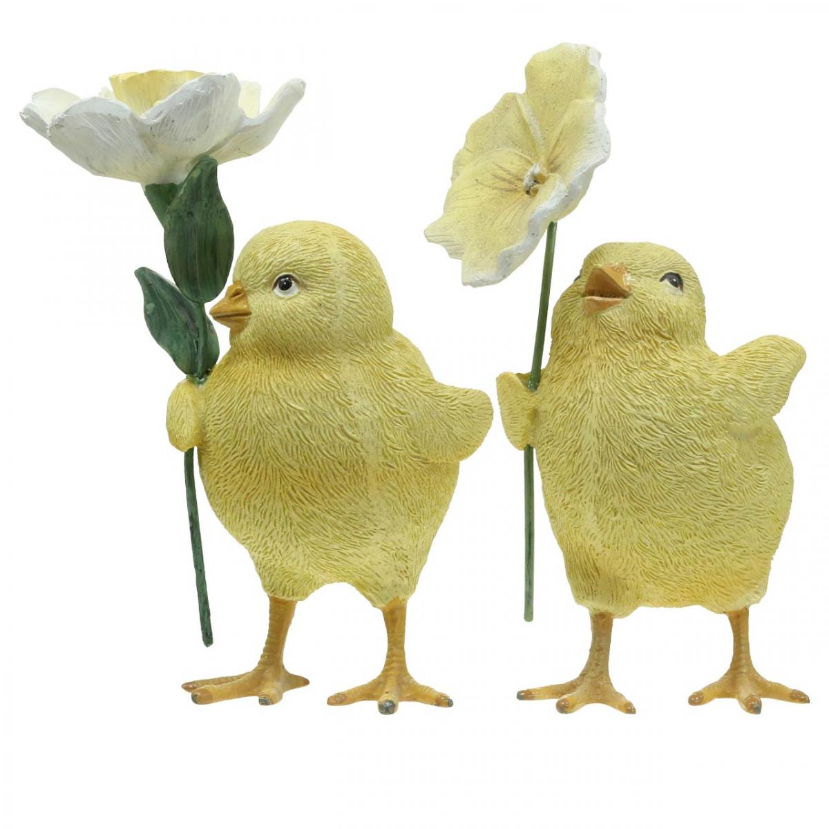 Floristik24.co.uk Happy Easter chicks, chicks with flowers, Easter ...