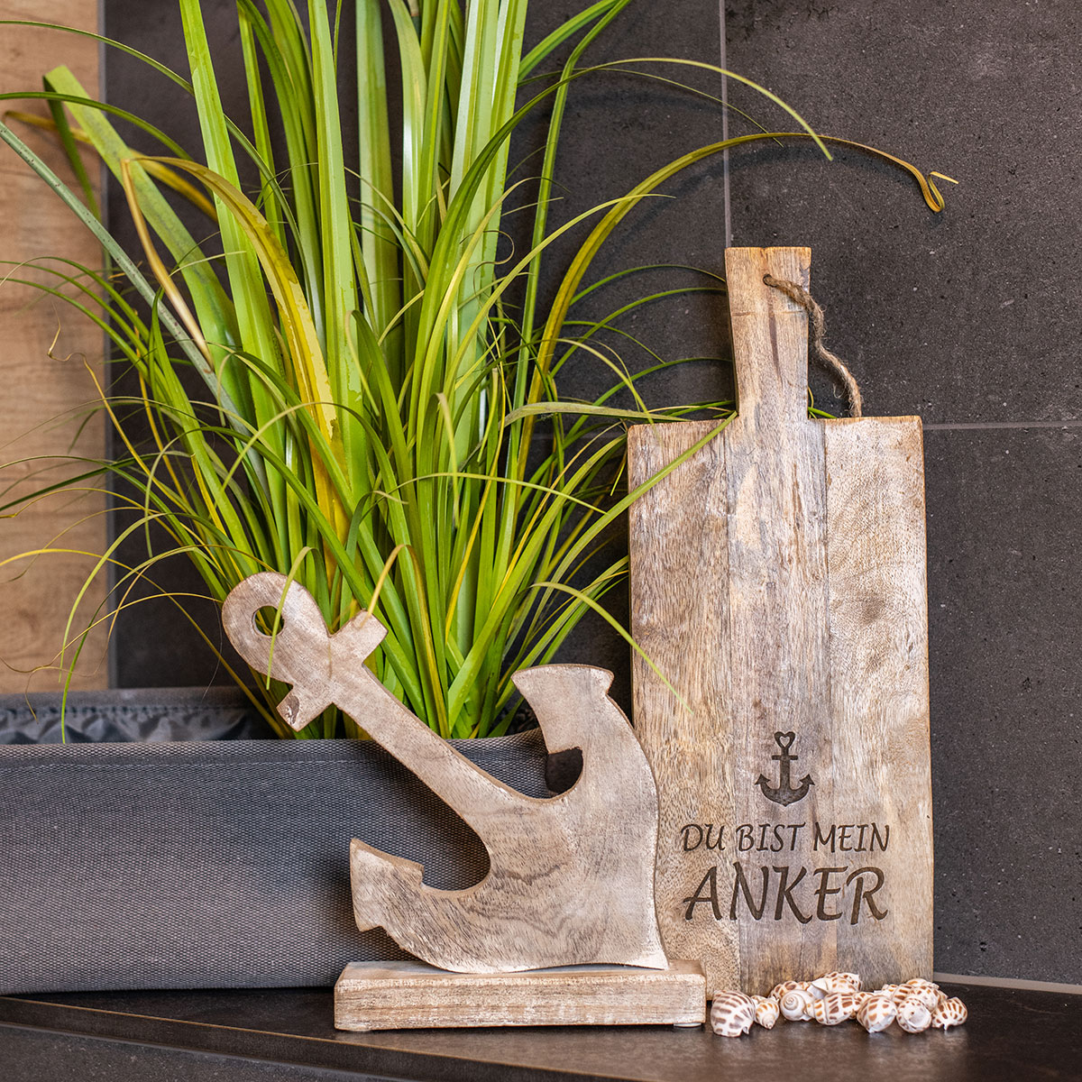 Floristik24.co.uk Anchor made of wood, decorative anchor, shabby chic ...