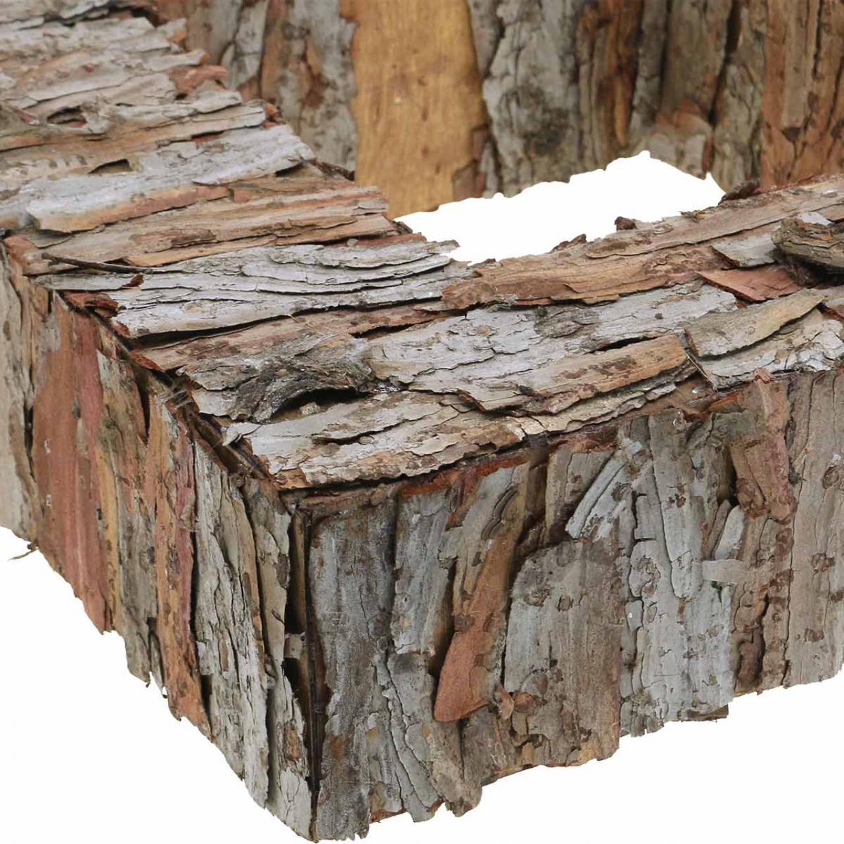 Floristik24.co.uk Deco tree bark square open pine bark 30×30cm-00513