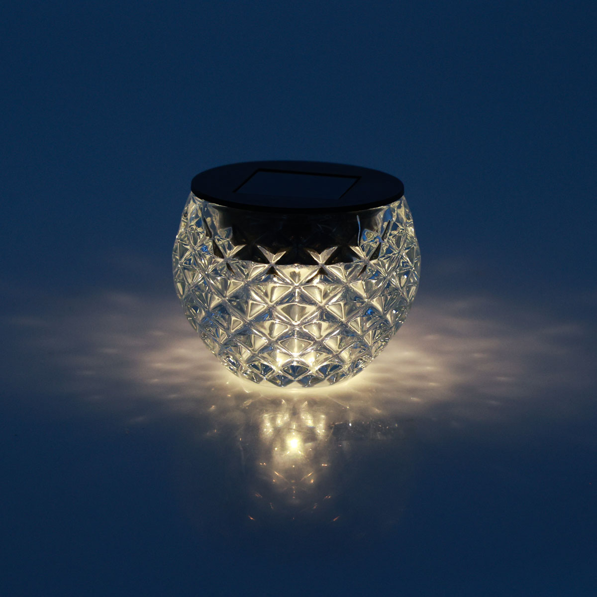 Floristik24.co.uk Solar lamp balcony table lamp solar glass Ø7.5cm H6cm