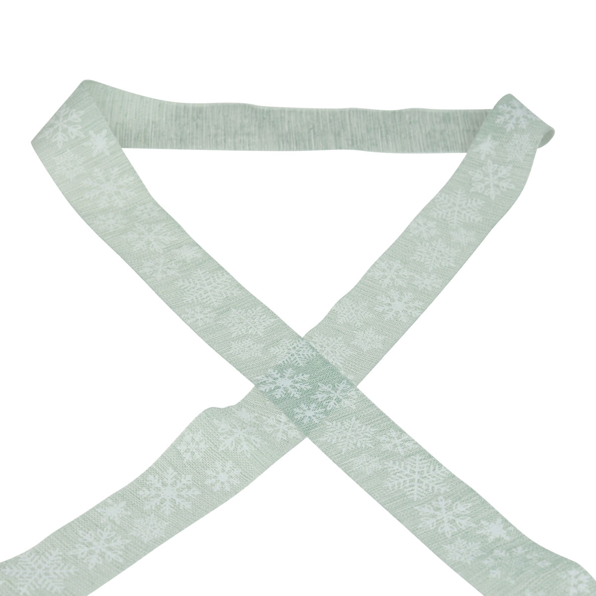 Floristik24.co.uk Christmas ribbon snowflake gift ribbon light green ...