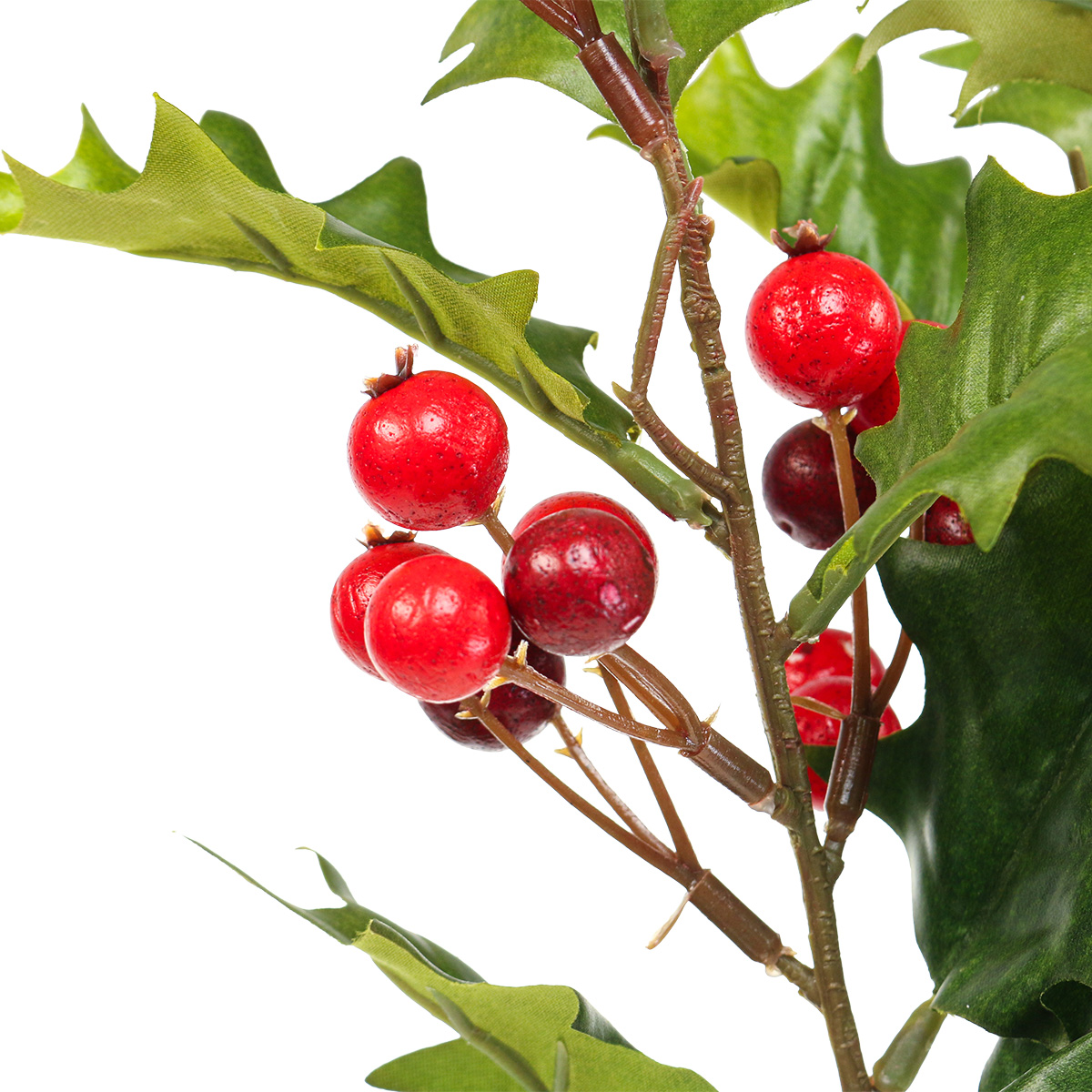 Floristik24.co.uk Holly Ilex Artificial Berry Branch Artificial Plant 60cm