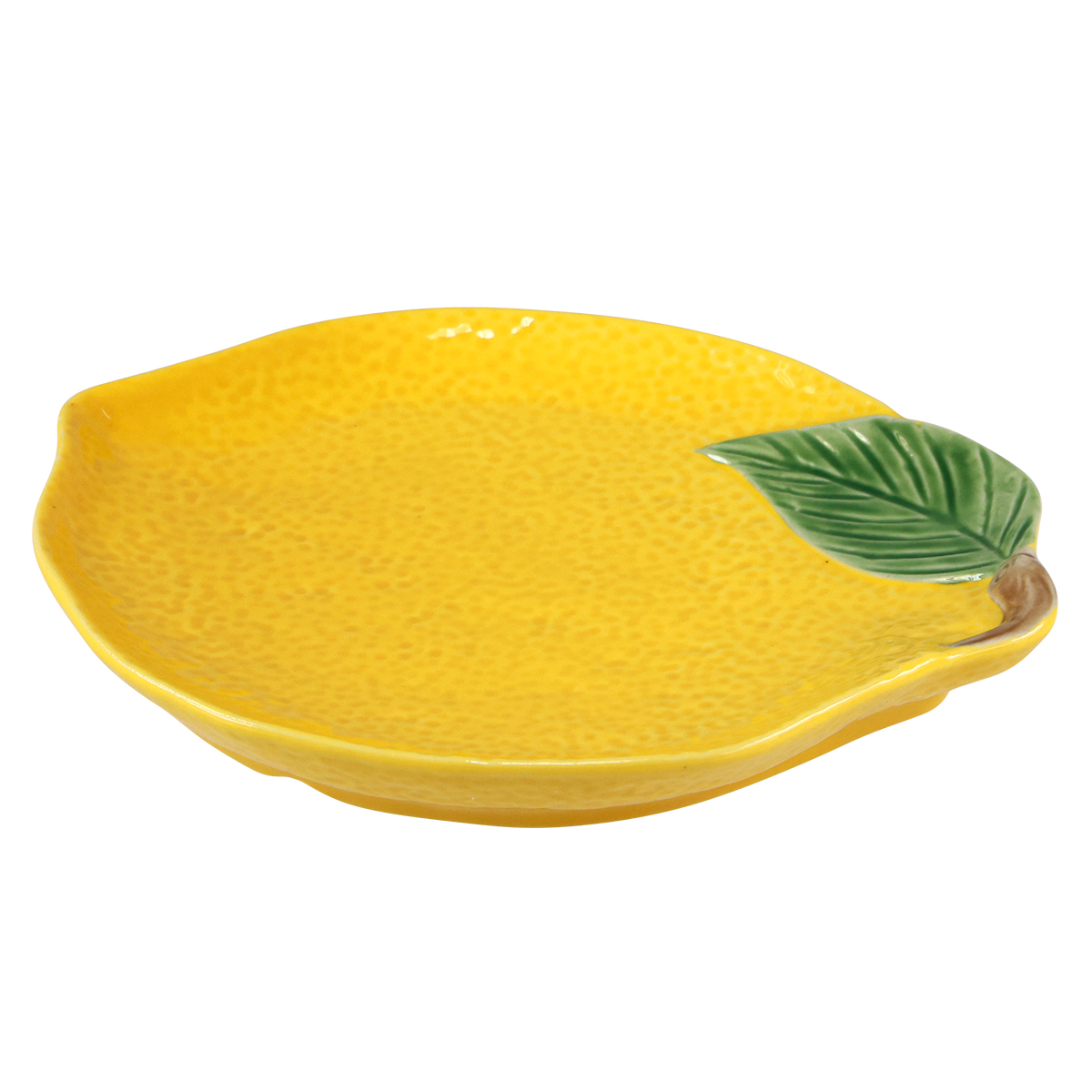 Floristik24.co.uk Lemon plate decorative plate ceramic lemons yellow 20 ...