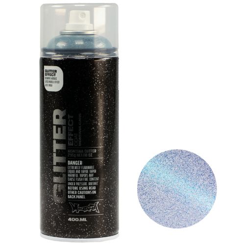 Floristik24.co.uk Glitter Spray Montana Effect Spray Paint Blue Cosmos ...