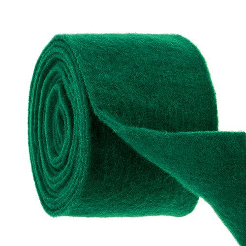 Floristik24.co.uk Felt ribbon pine green 15cm 5m