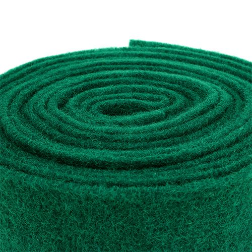 Floristik24.co.uk Felt ribbon pine green 15cm 5m