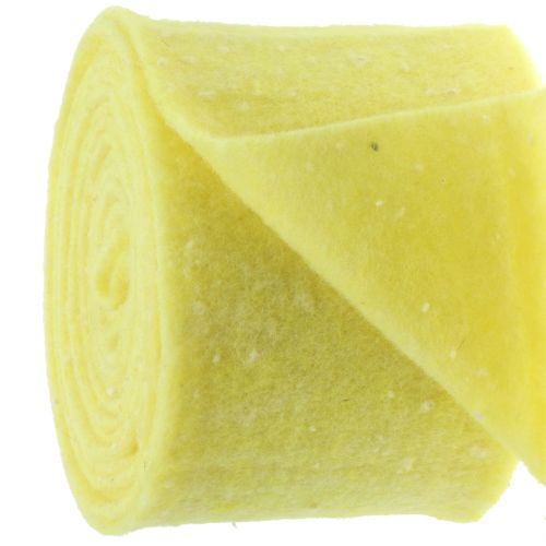 Floristik24.co.uk Pot tape felt tape yellow with dots 15cm x 5m